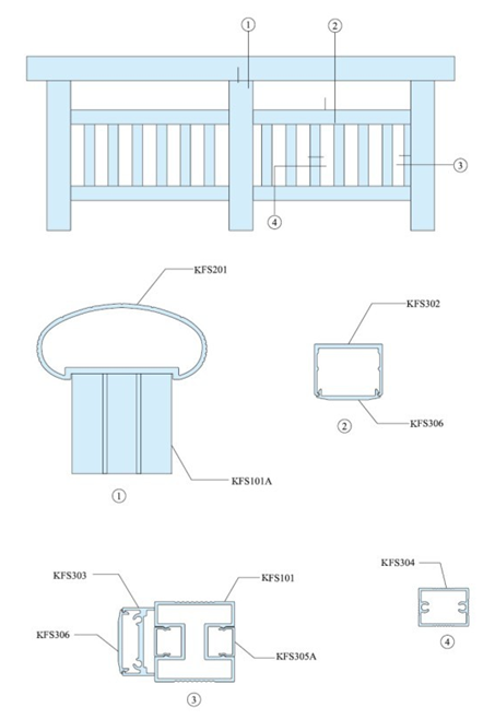 Aluminum Hand Railing Systems