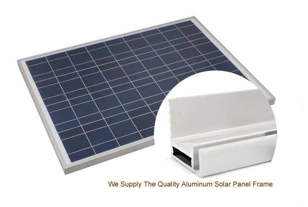 Aluminium Solar Panel Frame With Screw Joint / Corner Key Joint