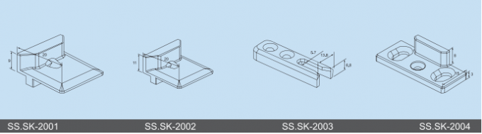 Aluminum Zinc Hardware Window Door Accessories / Window Replacement Parts