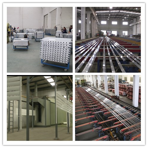 Size Customized Aluminium Profile System Assembly Stage / Assembly Line