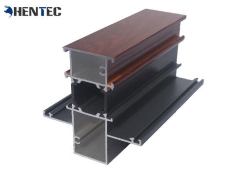 H shape Aluminum Door Extrusions for Side Hung Doors , PVDF Paint