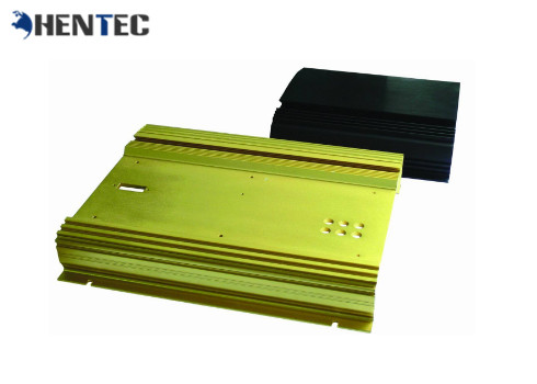 Electrical Cover / Enclosure Extruded Black Aluminium Profile For ...